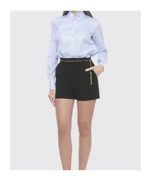 Elisabetta Franchi Embroidered Logo Shirt - Light Blue