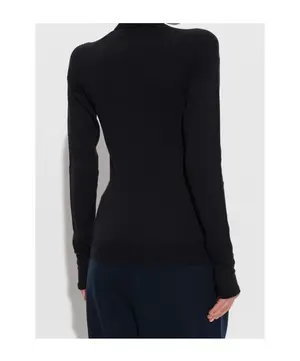 Dsquared2 Logo Embroidered High Neck Jumper - Black