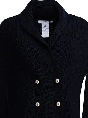 Max Mara Button-up Knit Cape
