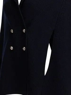 Max Mara Button-up Knit Cape