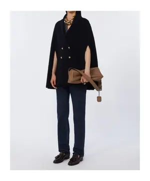 Max Mara Button-up Knit Cape