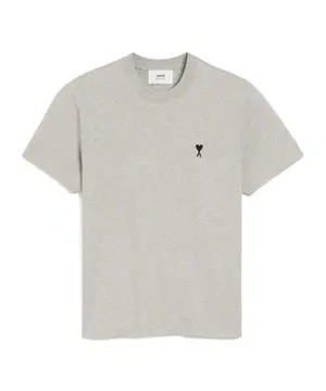 AMI Paris De Coeur T-shirt - Heather Ash