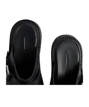 Balenciaga Venom Buckled Mules - Black