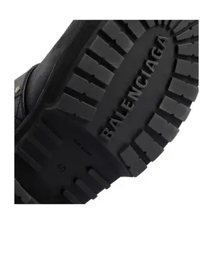 Balenciaga Venom Buckled Mules - Black
