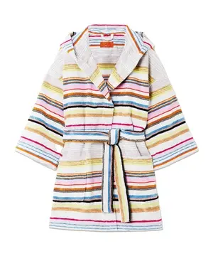 Missoni Moonshadow Striped Bathrobe - White