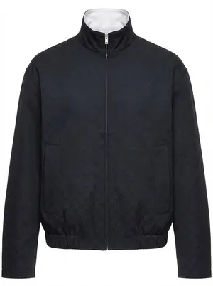 Gucci Reversible Gg Cotton Gabardine Zip Jacket