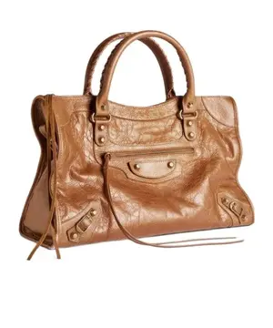 Balenciaga Le City Medium Tote Bag - Camel