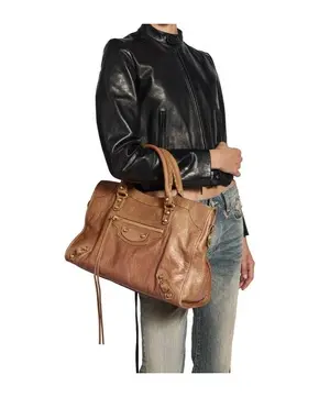 Balenciaga Le City Medium Tote Bag - Camel