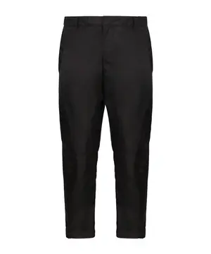 Prada Logo Plaque Tapered Pants
