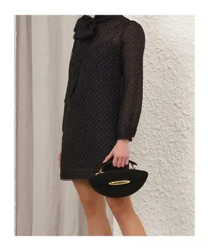 Zimmermann Dream Mini Dress With Pussybow Necktie