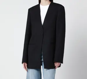 THE FRANKIE SHOP Collarless Single-breasted Blazer