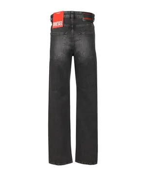 DIESEL® Logo Patch Jeans - Black