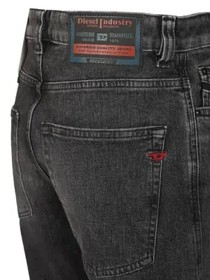 DIESEL® Logo Patch Jeans - Black