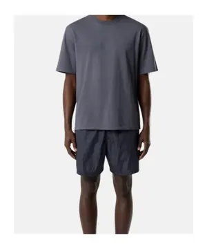 Stone Island Logo Detailed Crewneck T-shirt - Blue-gray
