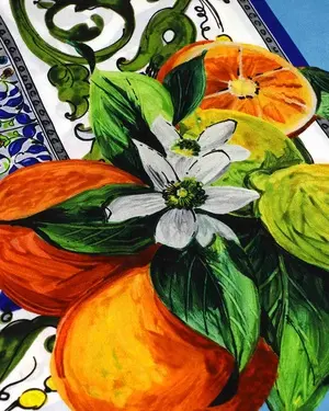 Dolce & Gabbana Printed Silk Scarf