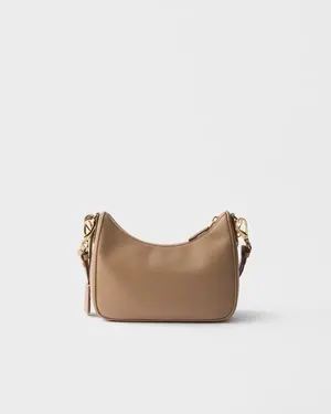 Prada Re-edition Saffiano Leather Mini Bag - Bean Paste Beige