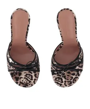 Amina Muaddi Round-toe High-heeled Sandals