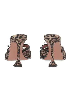 Amina Muaddi Round-toe High-heeled Sandals