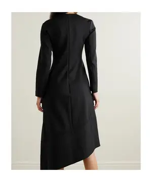 Max Mara Asymmetrical Long Sleeve Dress
