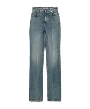 Women's High Waist Straight Jeans