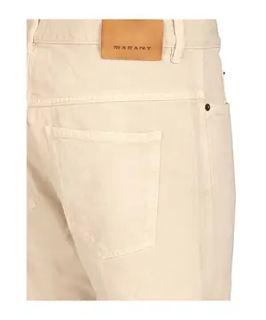 Isabel Marant Étoile Straight Leg Jeans - Beige