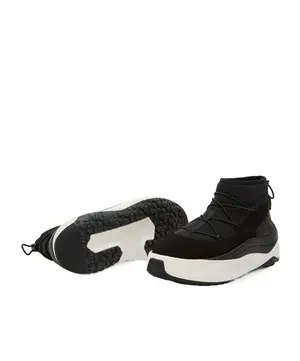 Moon Boot Lace-up Platform High-top Sneakers - Black