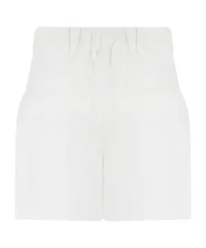 Veronica Beard Marbeau Pleated High-waist Shorts