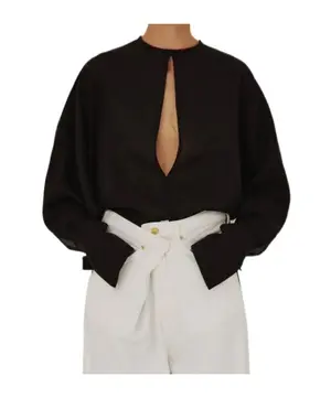 DARKPARK Asymmetric Semi-sheer Shirt