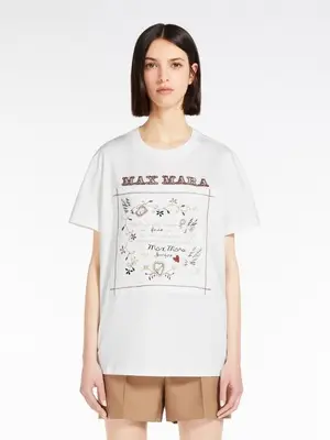 Max Mara Embroidered Slogan T-shirt