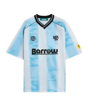 BARROW Striped Short-sleeve T-shirt - Blue