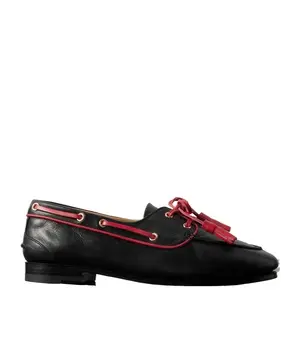 Bally Pavlin Leather Boat Shoes With Tassel Detail