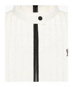 Moncler High Neck Quilted Cardigan