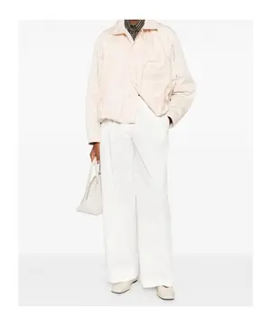 Peserico Pleated Front Trousers - White