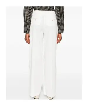 Peserico Pleated Front Trousers - White