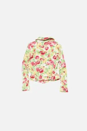 Acne Studios Printed Stretch Denim Jacket