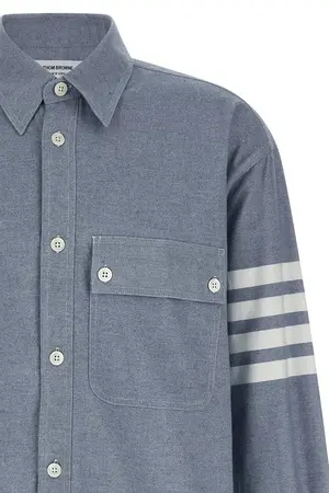 Thom Browne 4-bar Flannel Shirt