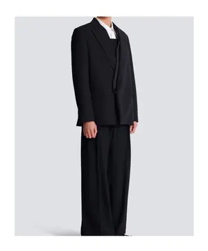 Balmain Grain De Poudre 1-button Jacket