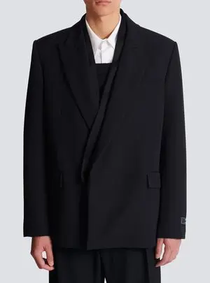 Balmain Grain De Poudre 1-button Jacket
