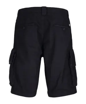 C.P. COMPANY Gabardine Lens Cargo Shorts - Black