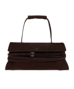 Moschino Flap Handbag With Decorative Strap