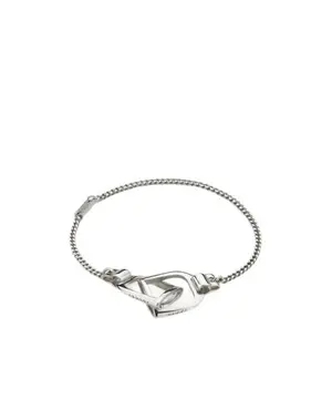 Gucci Gucci Silver 925 Staffa Stirrup Buckle Charm Bracelet Silver