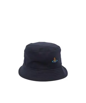 VIVIENNE WESTWOOD Embroidered Logo Bucket Hat - Black