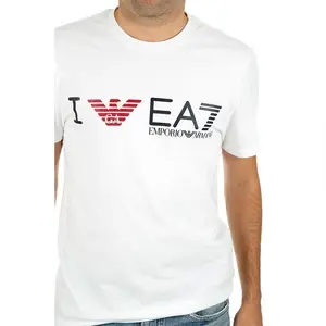 EA7 Logo Round-necked T-shirt
