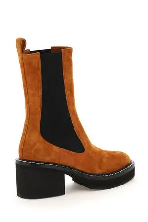 Khaite Calgary Block Heel Boots - Black