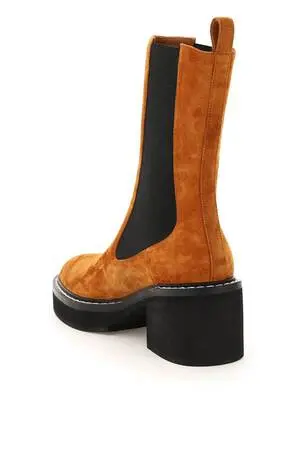 Khaite Calgary Block Heel Boots - Black