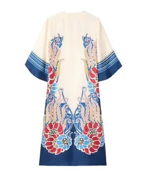 La DoubleJ Floral Print Kaftan Beachwear