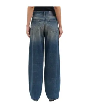 HAIKURE Belt Loop Wide Leg Jeans