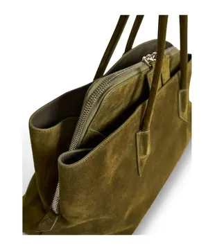 Attico Top Handle Shoulder Bag - Brown