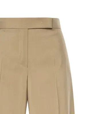 Max Mara Bronte Crease Detailed Pants - Camel