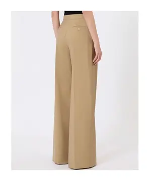 Max Mara Bronte Crease Detailed Pants - Camel